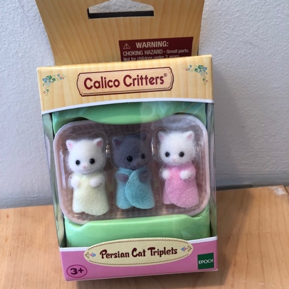 calico critters | Toys | New Calico Critters Persian Cat Triplets ...